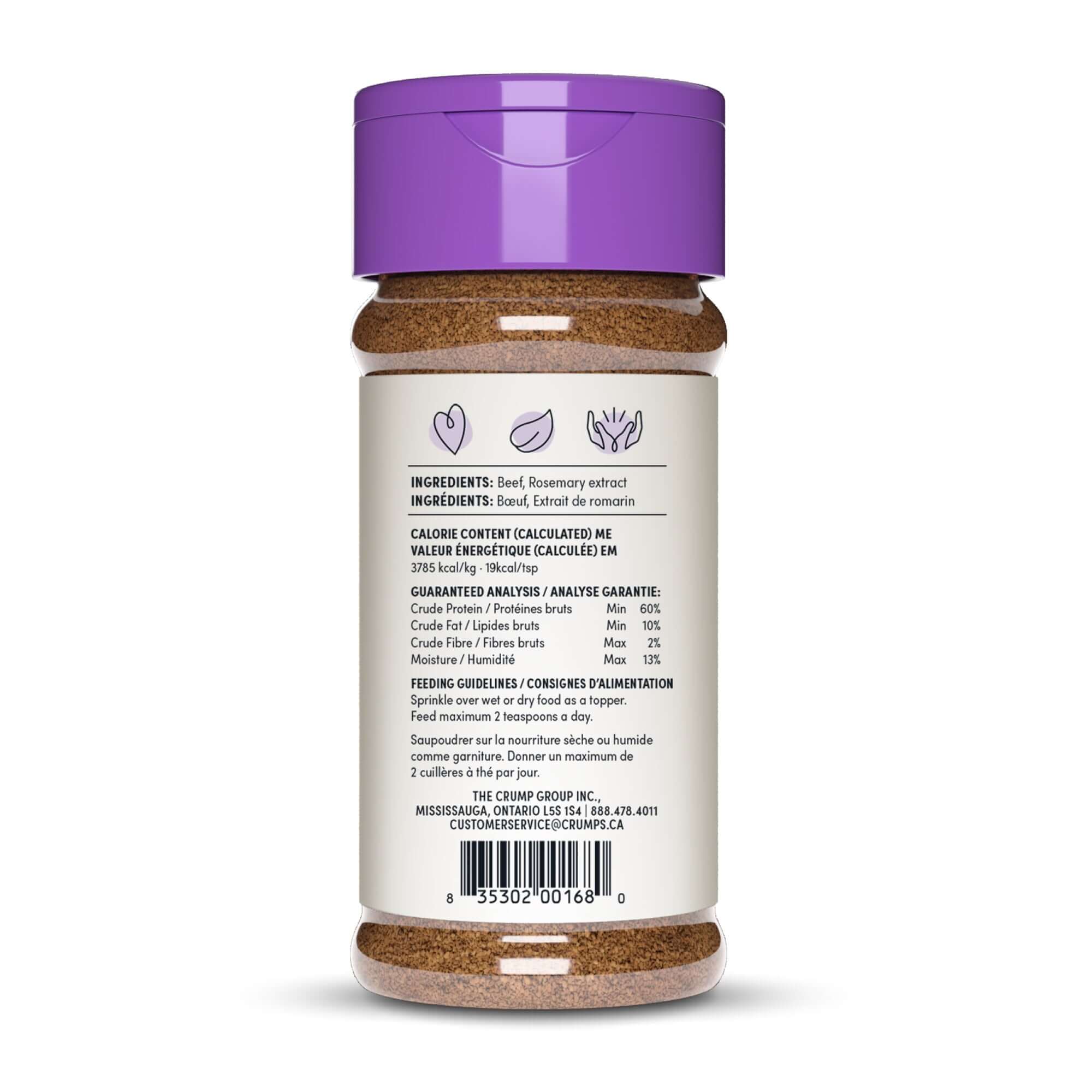 Beef Sprinkles Dog Food Topper – Crumps' Naturals Canada