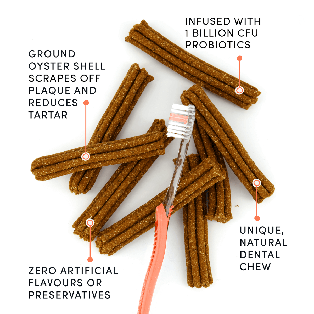 Plaque Busters Advanced Whole Mouth Dental Sticks – Crumps' Naturals Canada